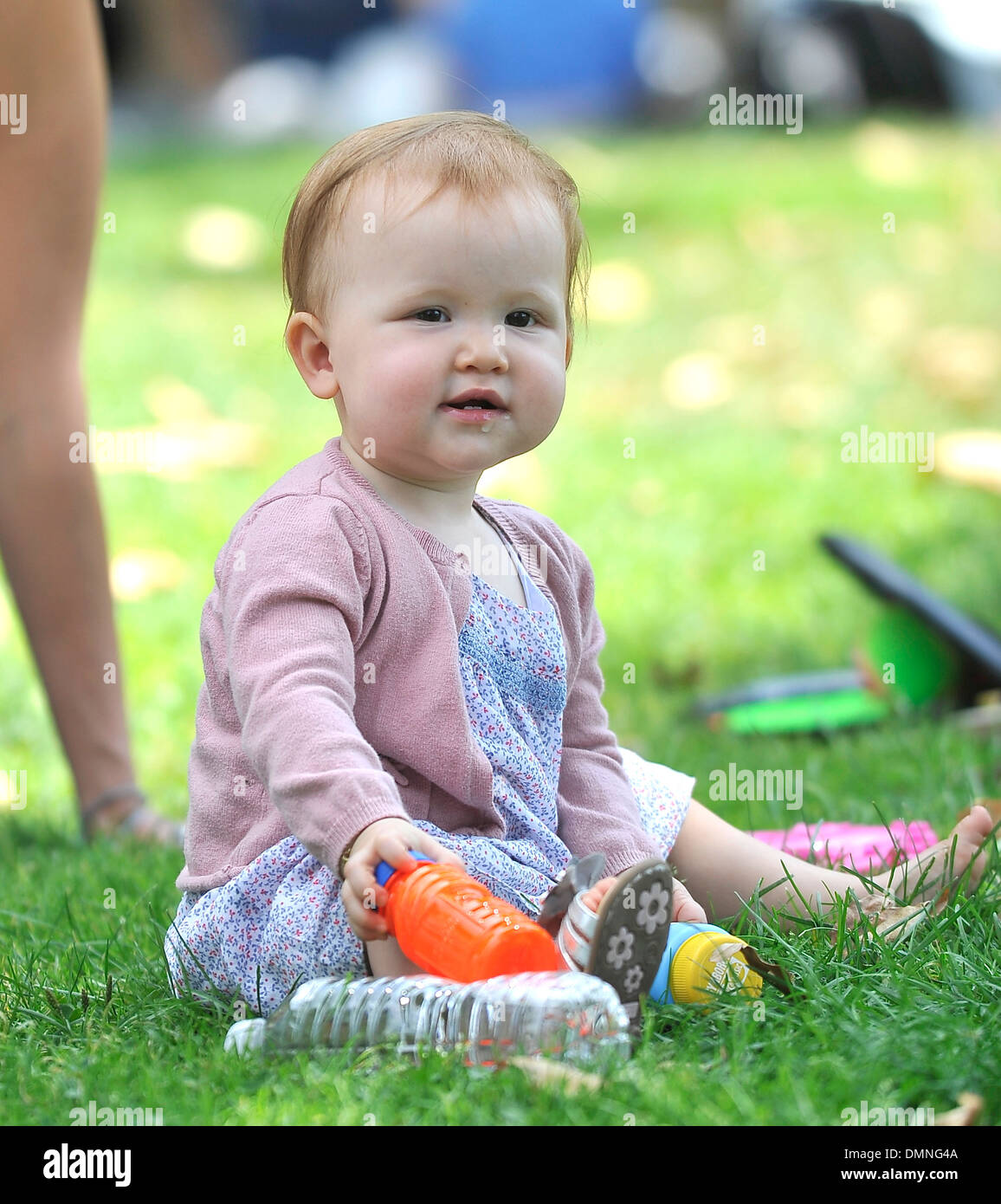 Haven Warren enjoying a family day at the park Los Angeles, California ...