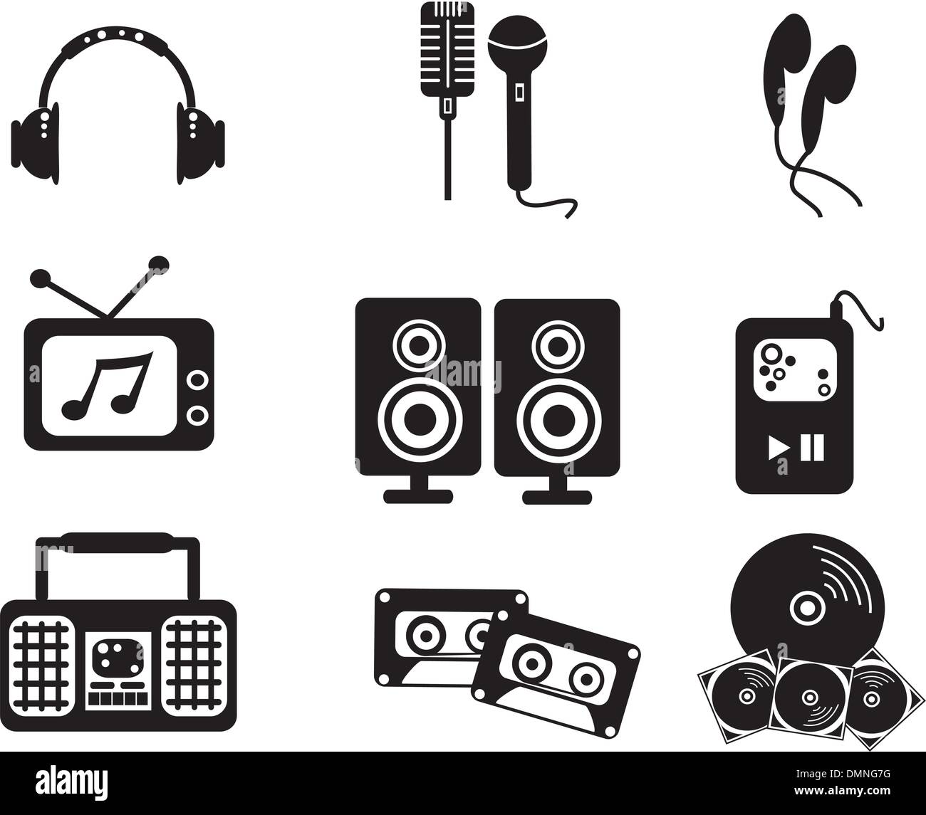 Old cd player Stock Vector Images - Alamy