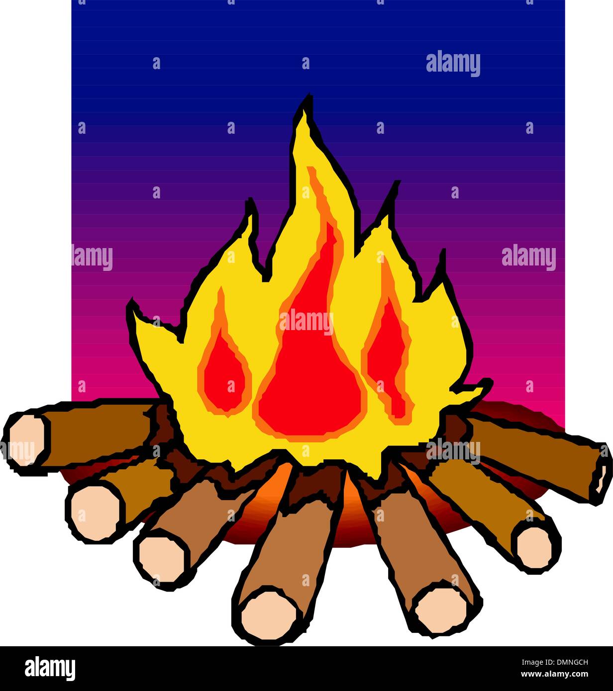 Bonfire is burning Stock Vector Images - Alamy