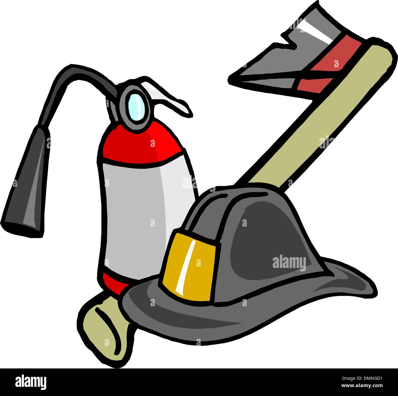 Vector of fireman equipment Stock Vector Image & Art - Alamy