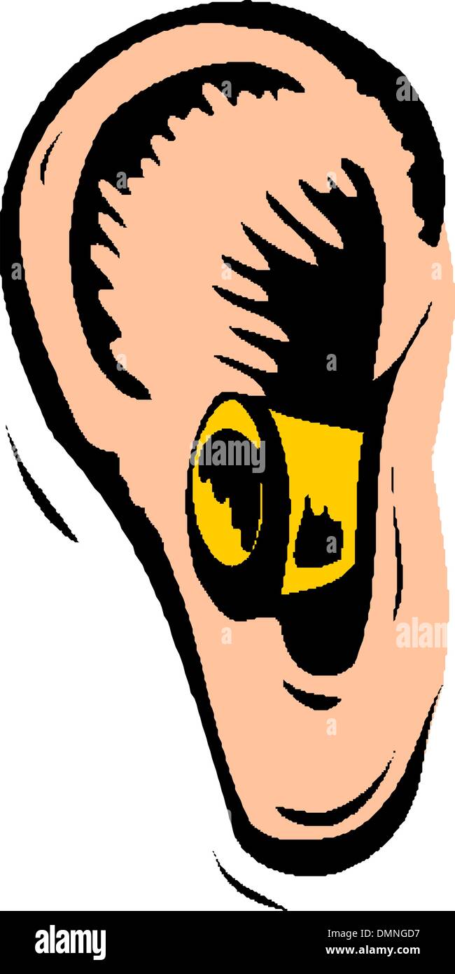 Part of the ear Stock Vector Images - Alamy