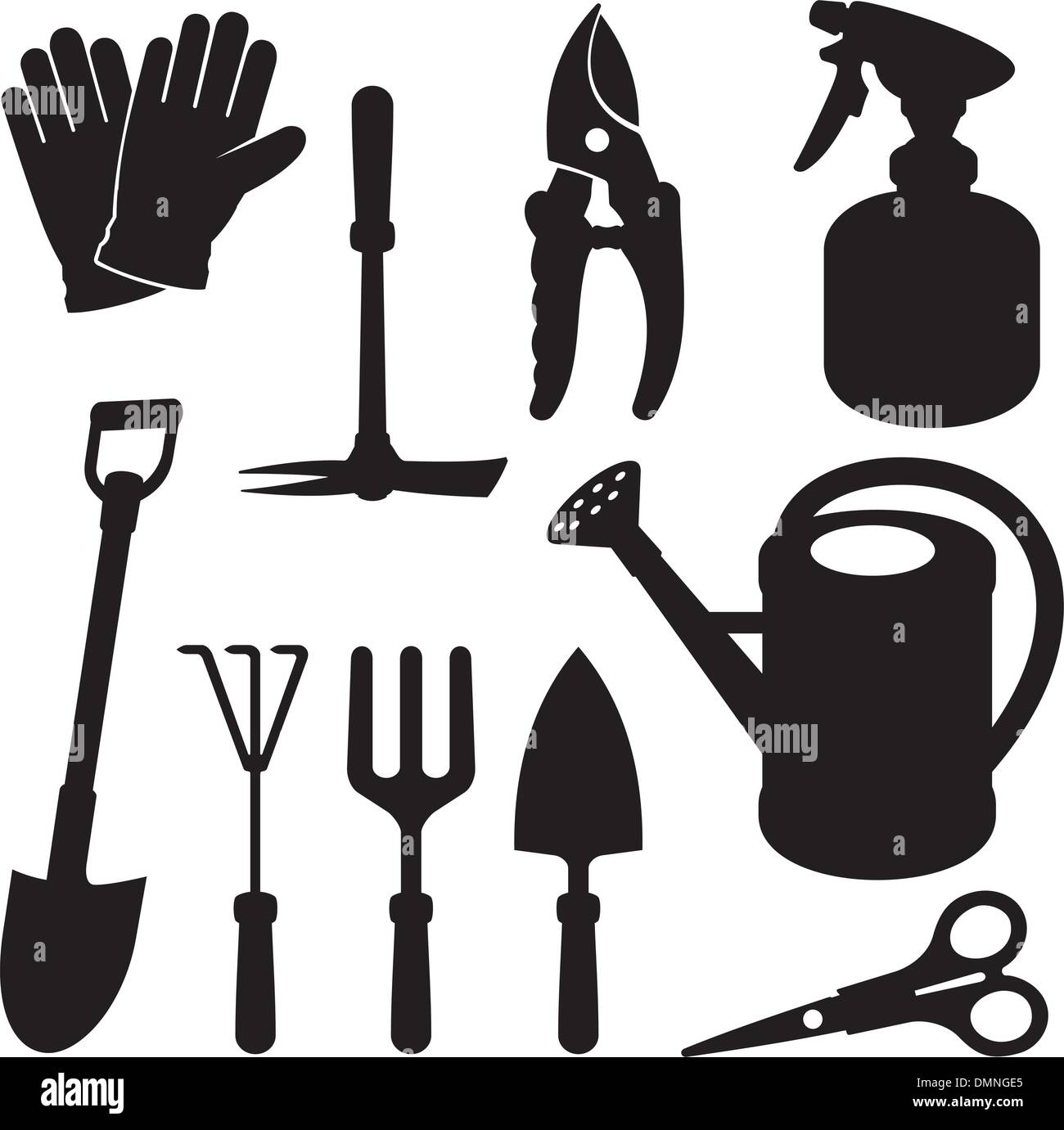 Gardening tools shovel spade Stock Vector Images - Alamy