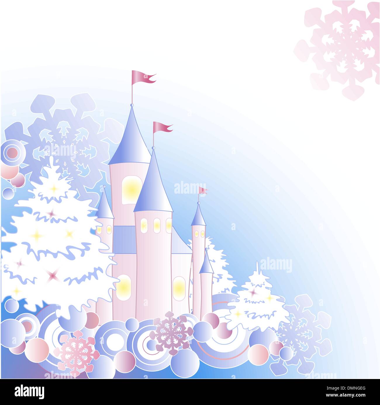 Snow castle Stock Vector Images - Alamy