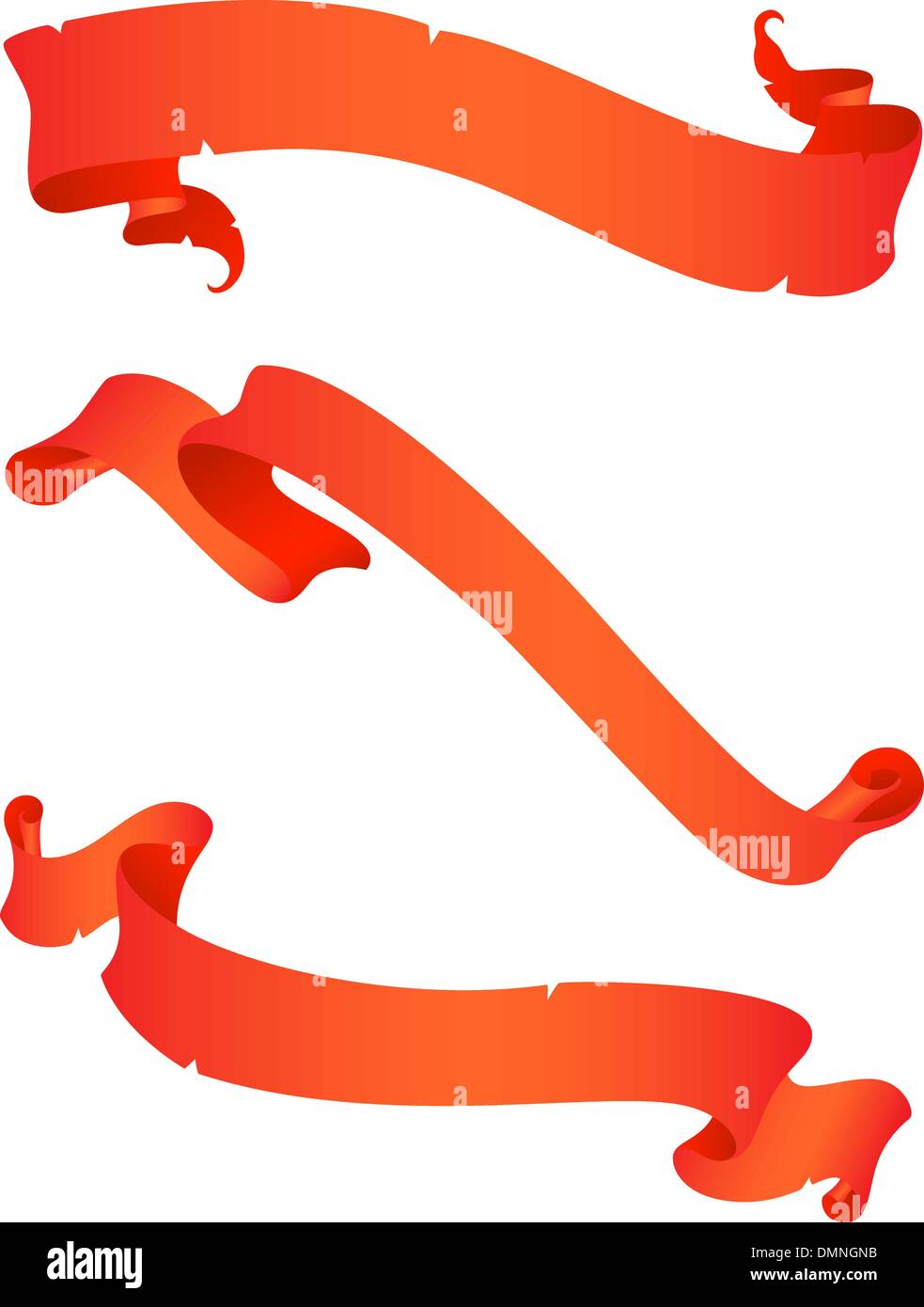 vintage red ribbons Stock Vector Image & Art - Alamy