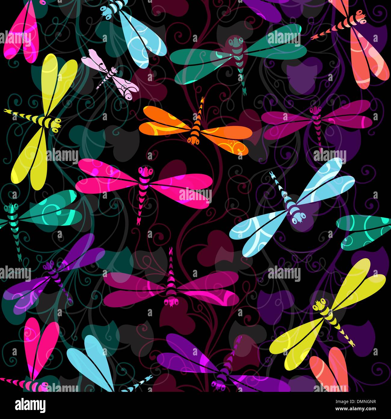 Yellow green and dark brown pattern flower hi-res stock photography and ...