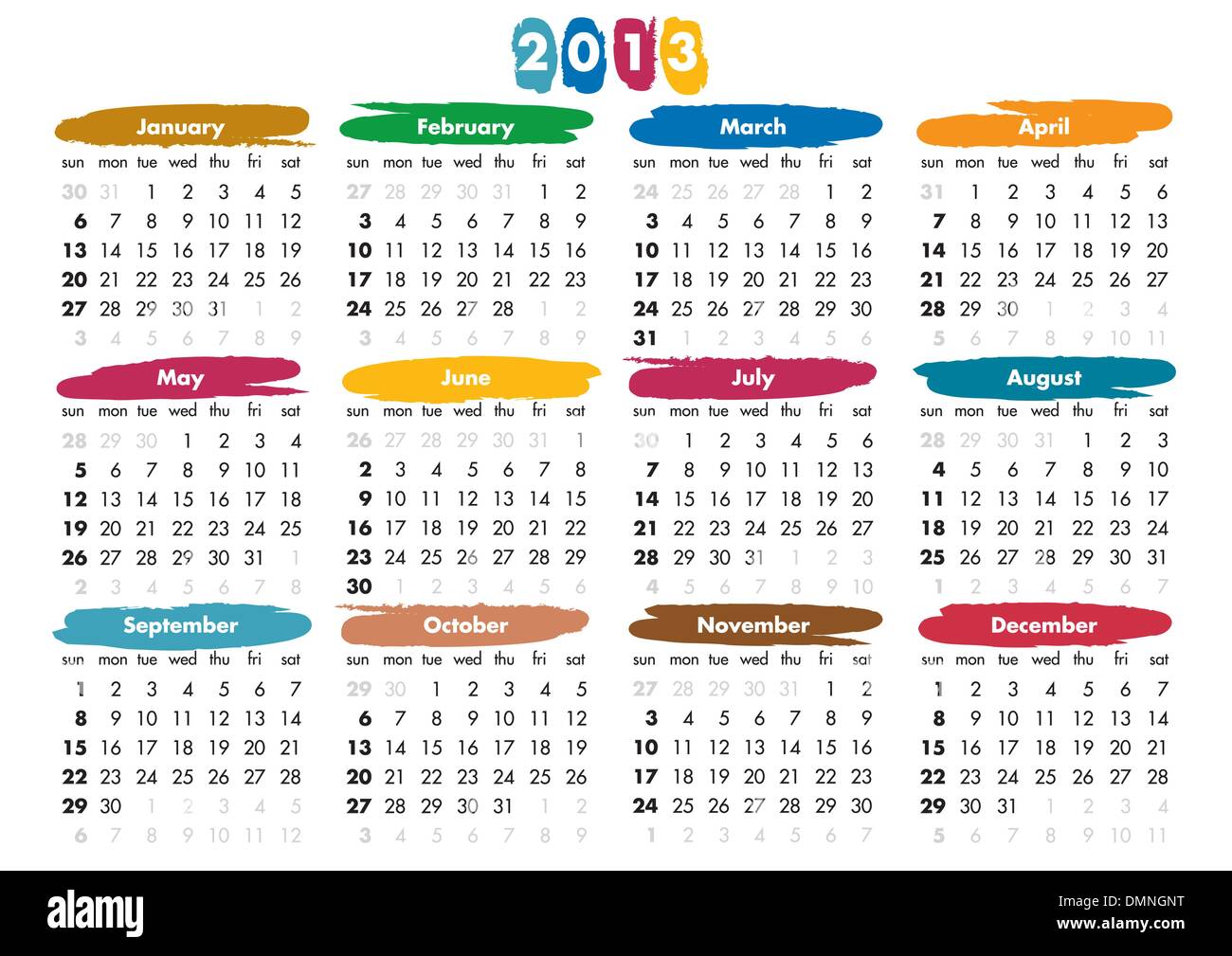 First sunday Stock Vector Images - Alamy