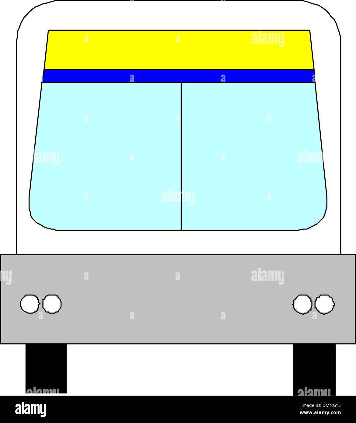 Black bus symbol hi-res stock photography and images - Alamy