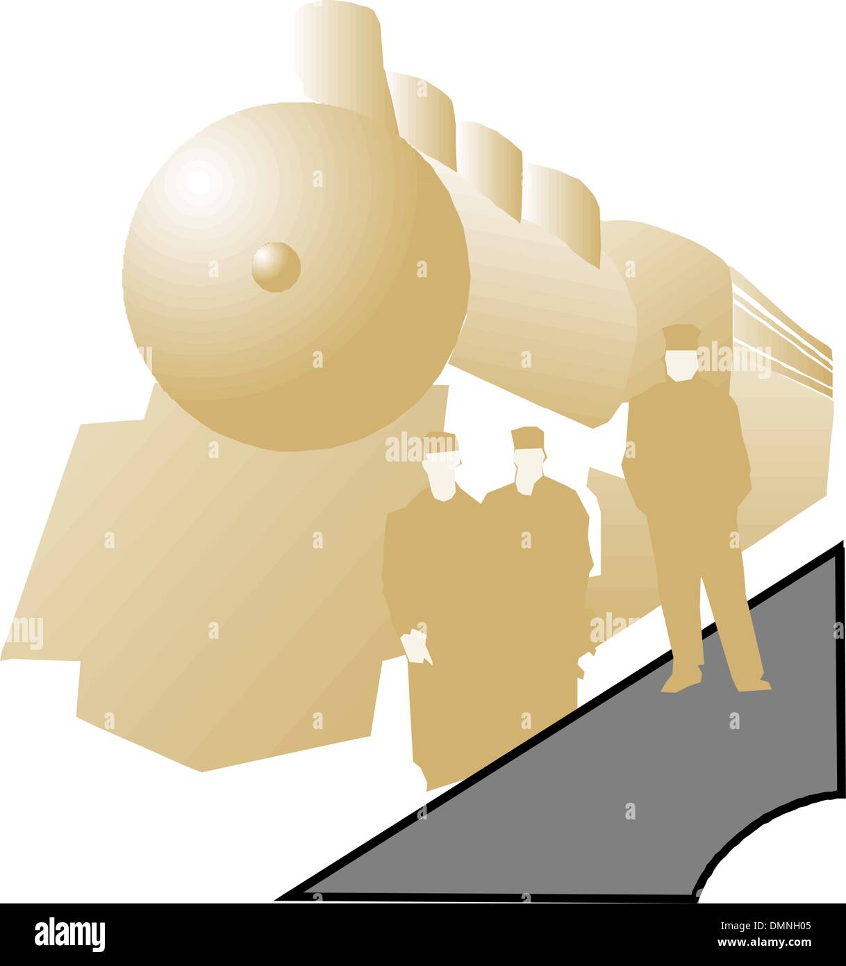 Preserved steam locomotive Stock Vector Images - Alamy