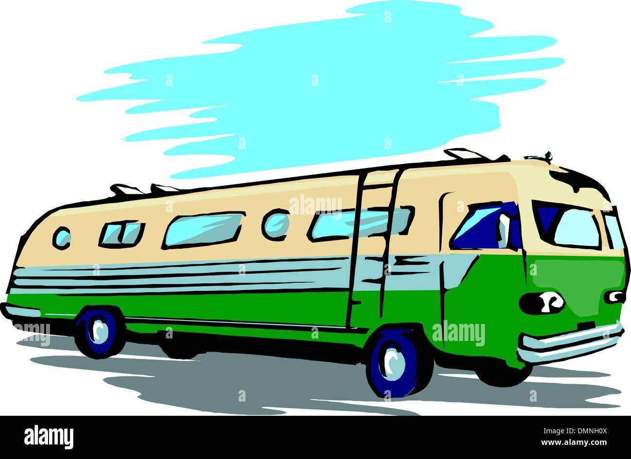 Old bus window Stock Vector Images - Alamy