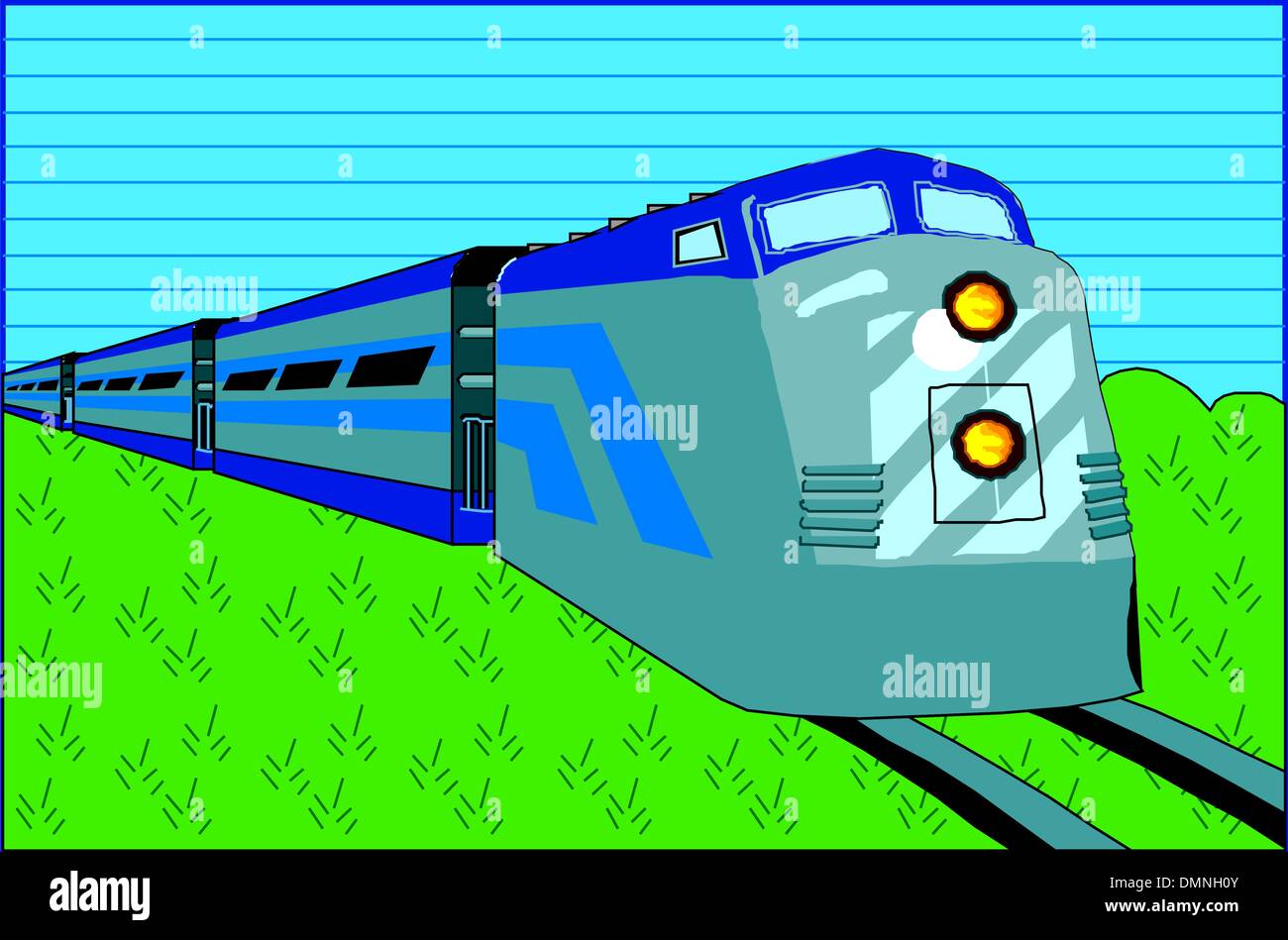 High speed modern intercity Stock Vector Images - Alamy