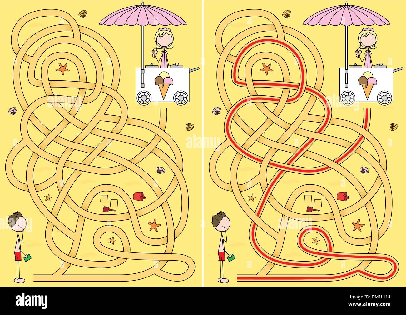 Ice cream maze hi-res stock photography and images - Alamy