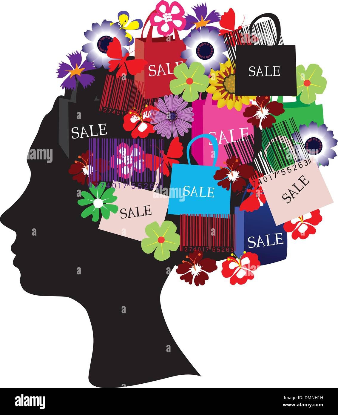 Empty head Stock Vector Images - Alamy