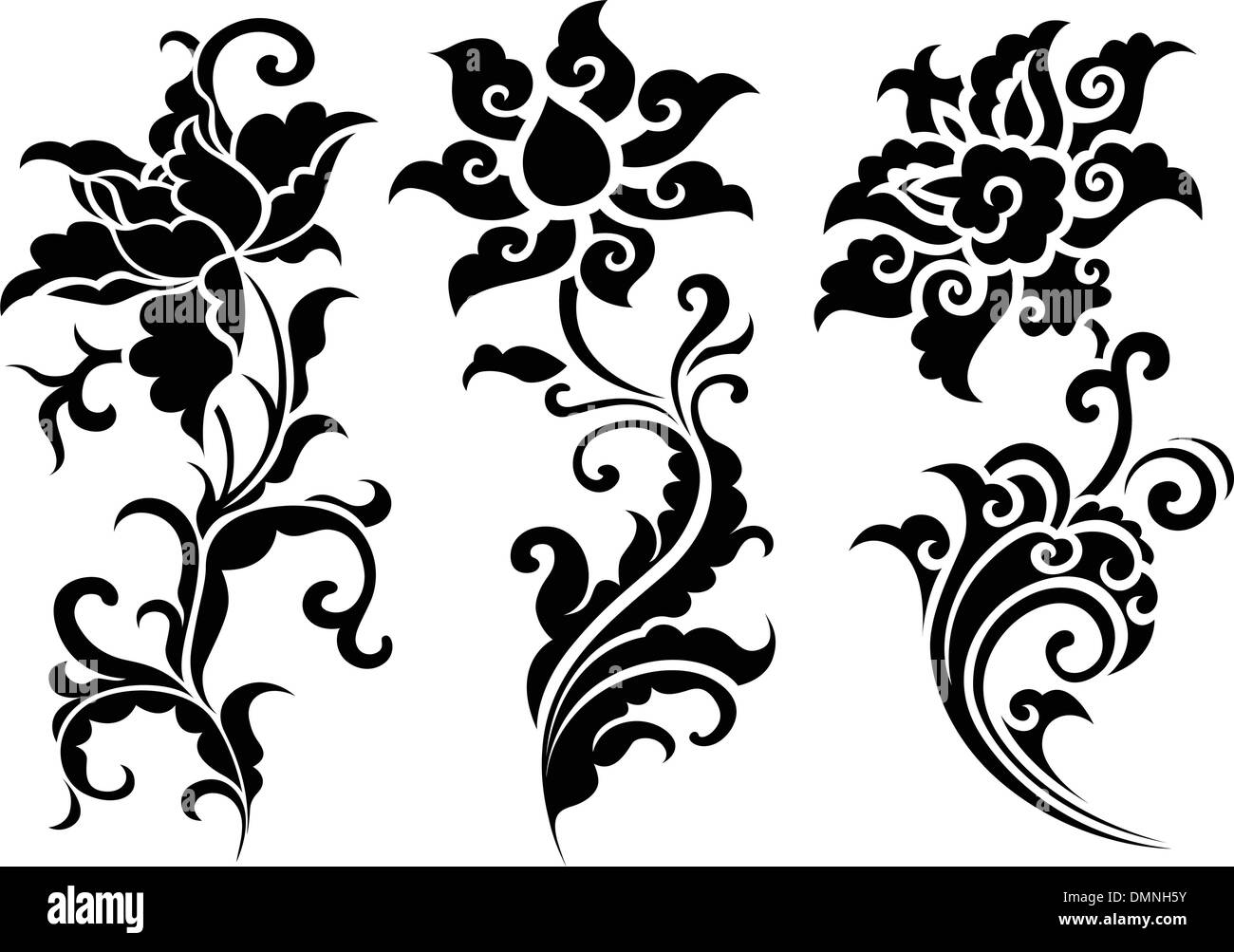 Scroll leaf Cut Out Stock Images & Pictures - Alamy