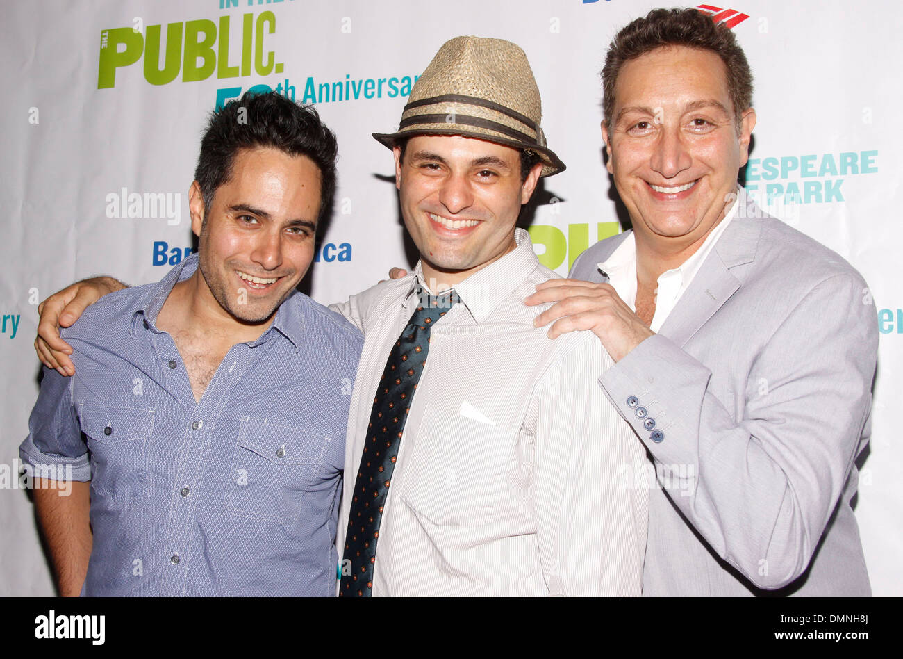 Rajiv Joseph Arian Moayed and Moises Kaufman Opening night of Public ...