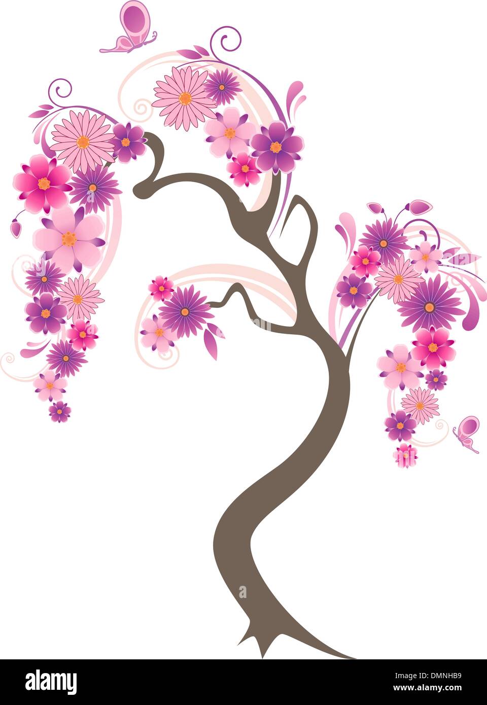 Spring flowering blossom Stock Vector Images - Alamy