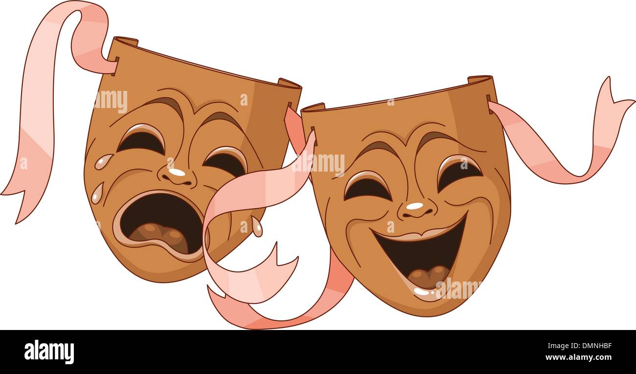 Laughing crying masks hi-res stock photography and images - Alamy