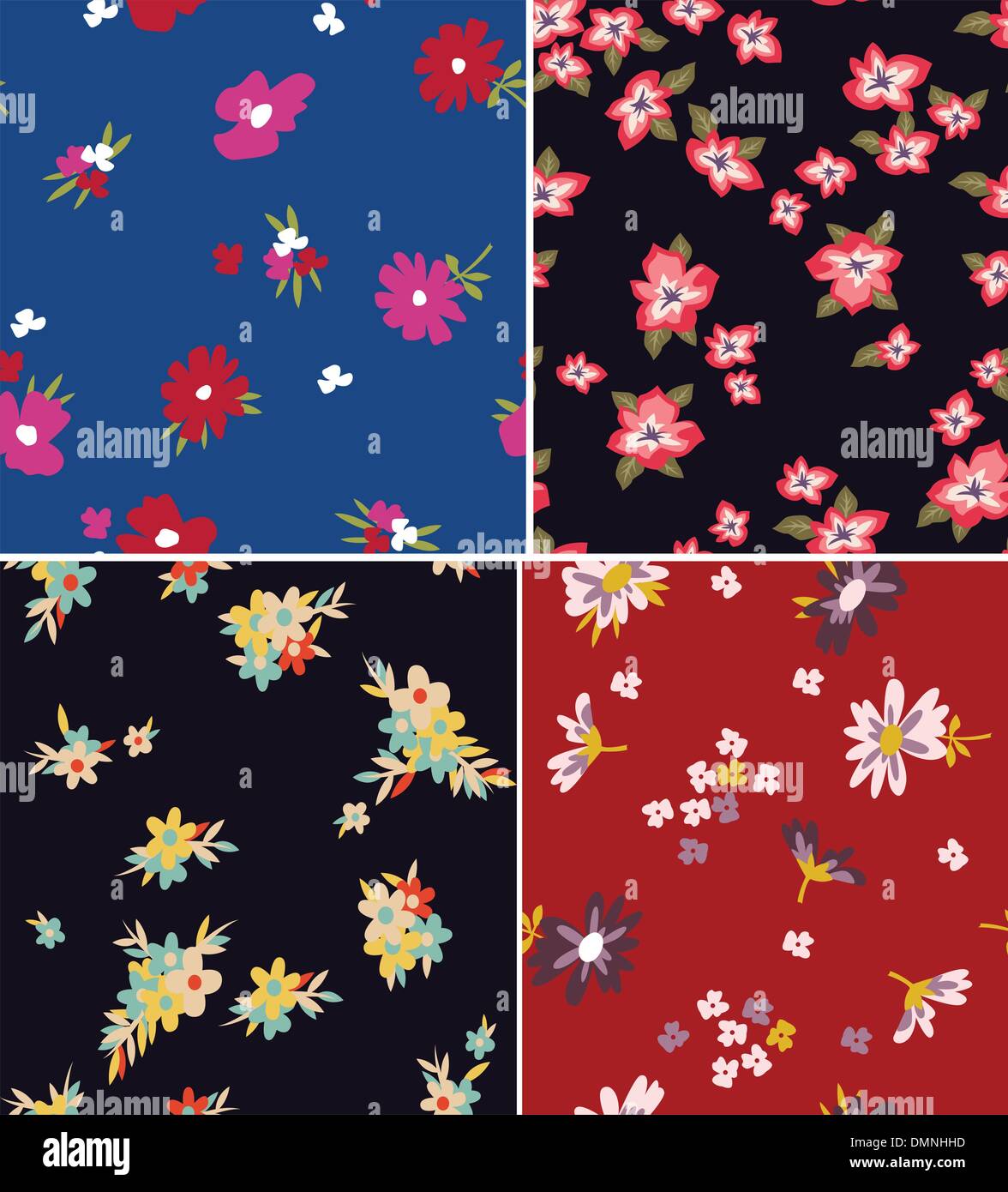floral spring seamless pattern design Stock Vector Image & Art - Alamy