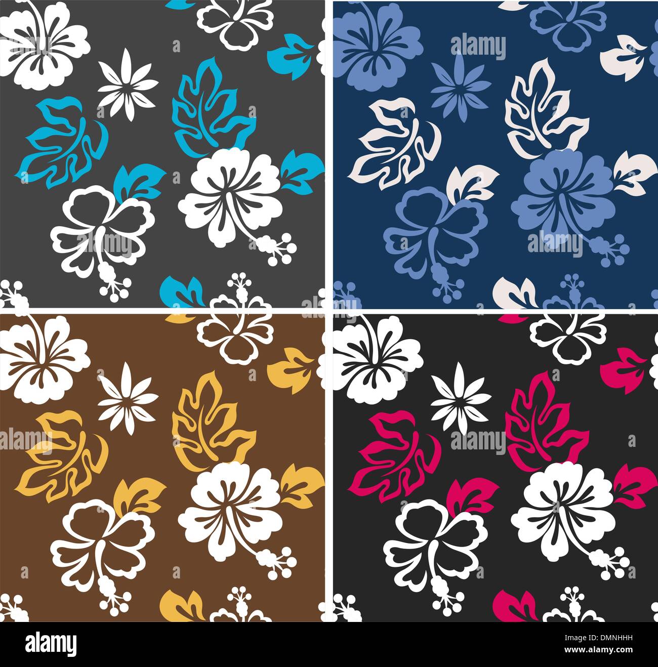 seamless flower summer fabric pattern Stock Vector Image & Art - Alamy