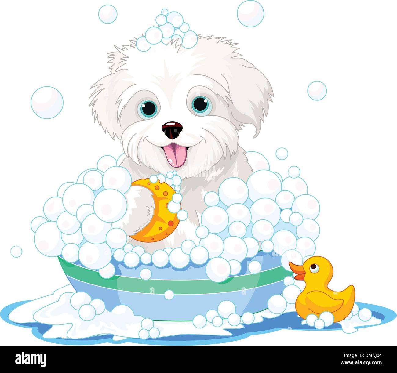 Cartoon dog bath hi-res stock photography and images - Alamy