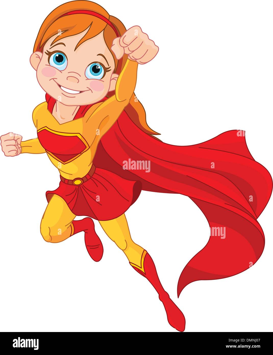 Super Girl Stock Vector Image & Art - Alamy