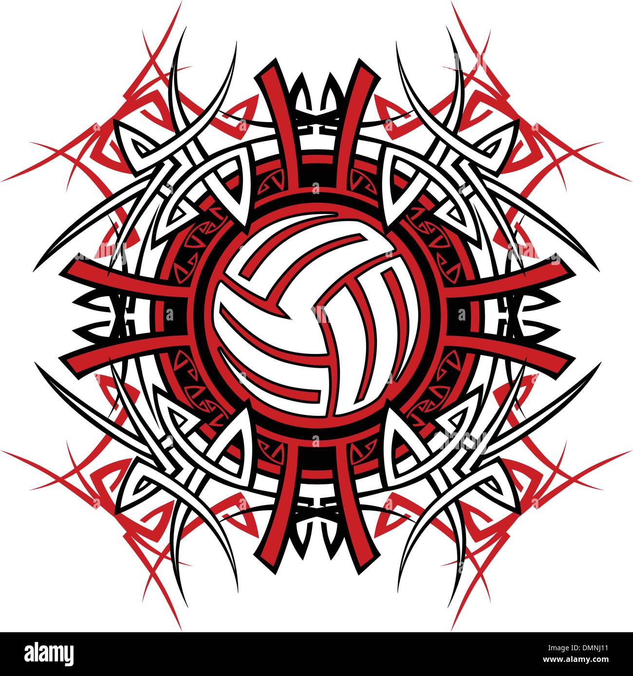 Volleyball Tribal Graphic Image Stock Vector Image & Art - Alamy