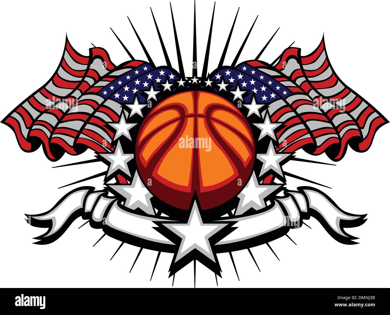 Basketball vector drawing hi-res stock photography and images - Alamy