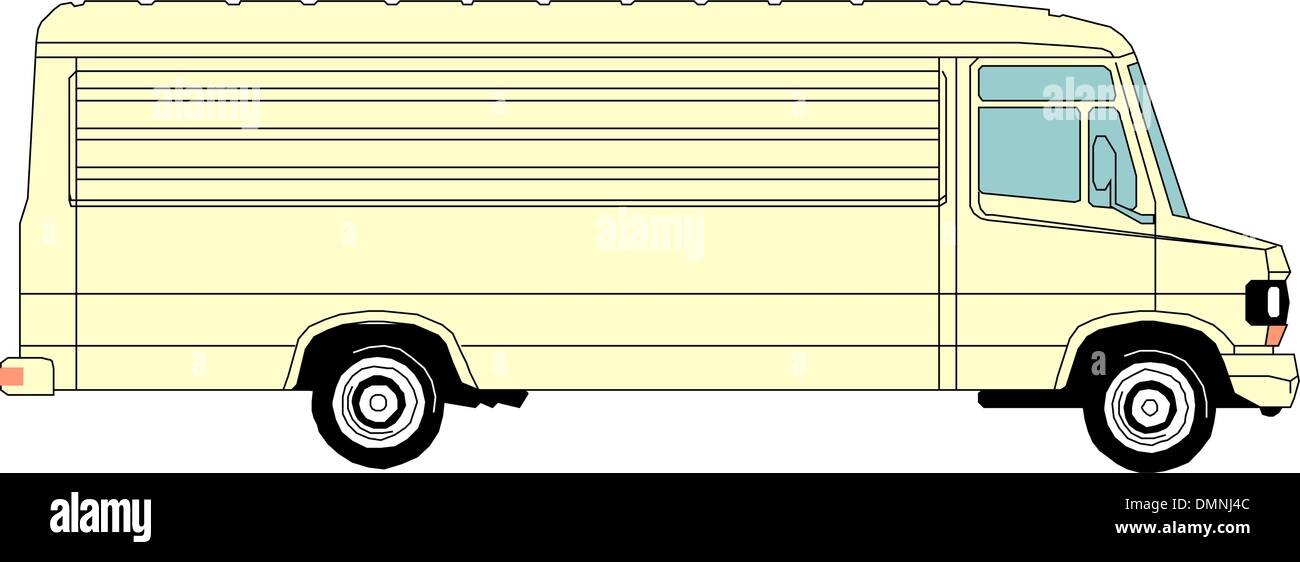 Cargo bus Stock Vector Images - Alamy