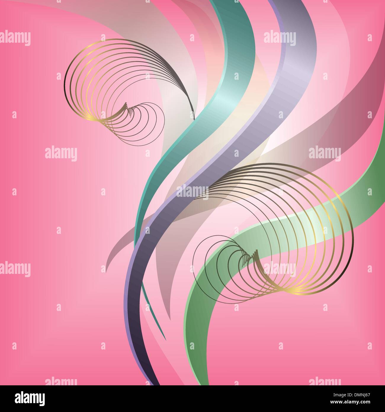Abstract swirl pink turquoise Stock Vector Images - Alamy