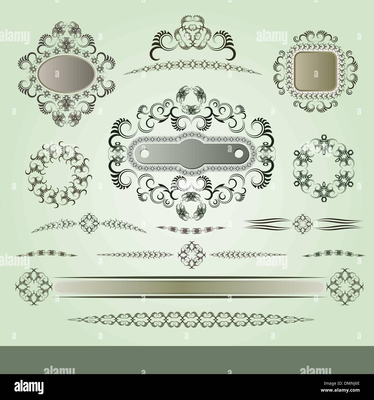 Set of calligraphy elements Stock Vector Image & Art - Alamy