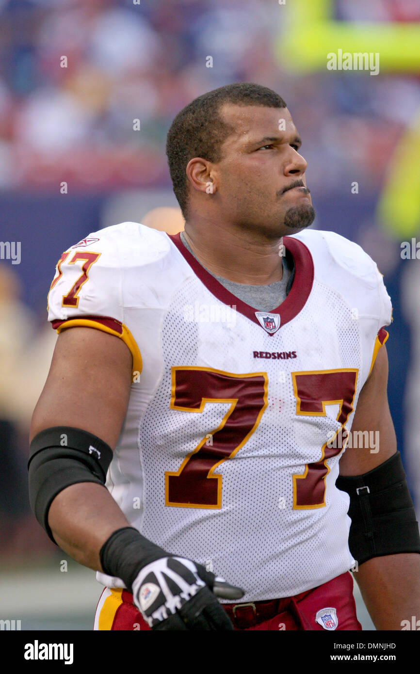 13 September 2009: Redskins #77 Randy Thomas. The New York Giants ...