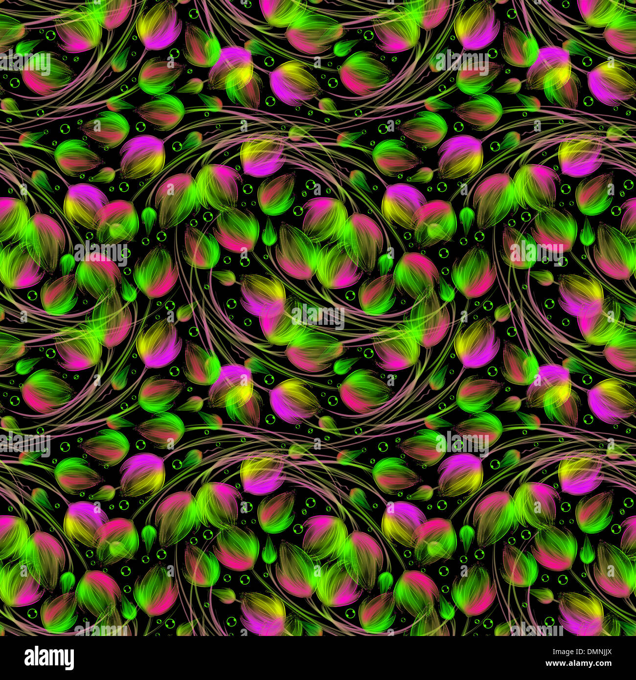 Seamless floral background with saturated colors. Beautiful pattern ...