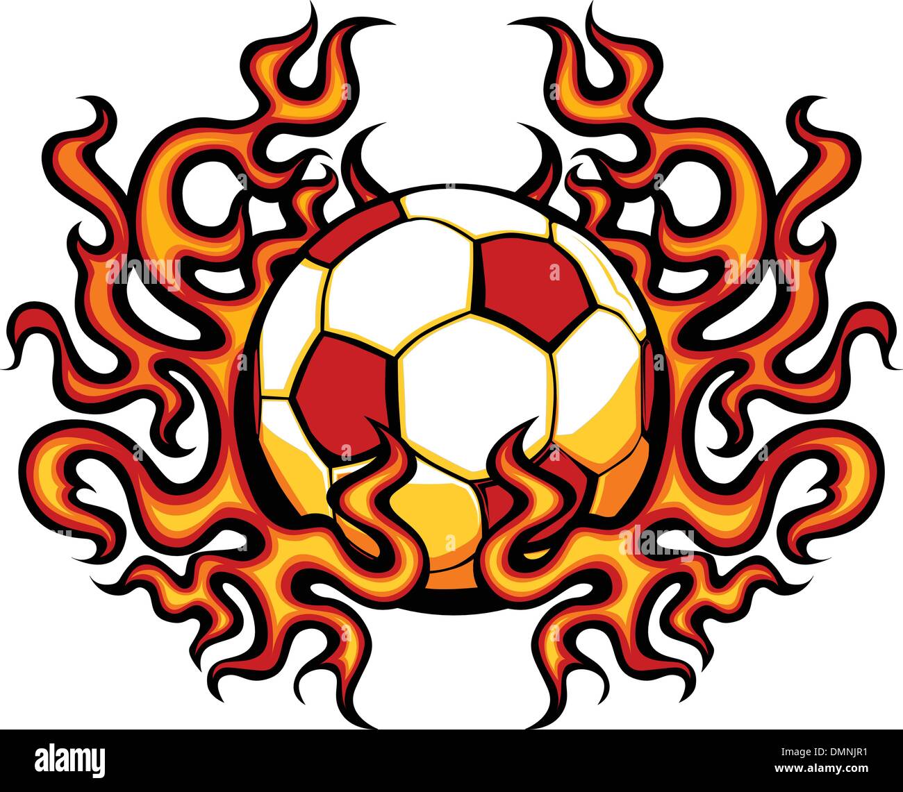 Soccer Template with Flames Vector Image Stock Vector Image & Art - Alamy