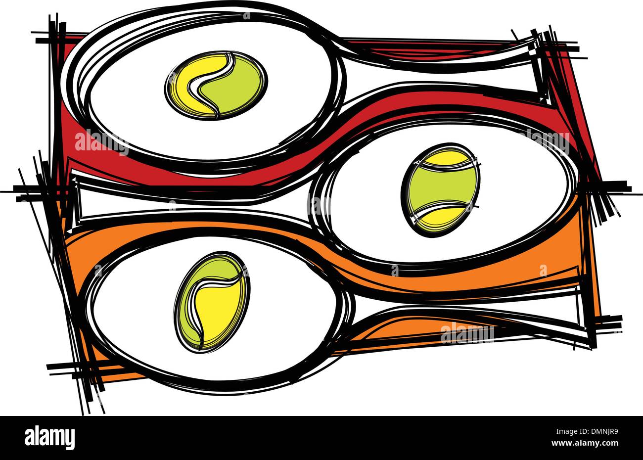 Tennis Racquet Vector Image Template Stock Vector Image & Art - Alamy