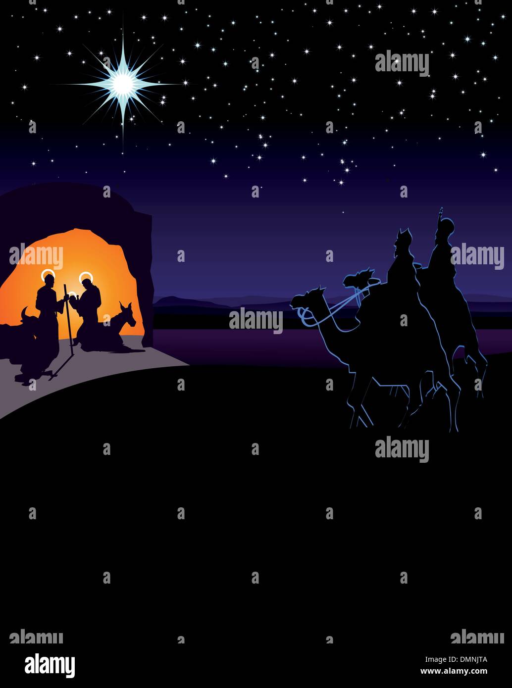Three wise men mary Stock Vector Images - Alamy