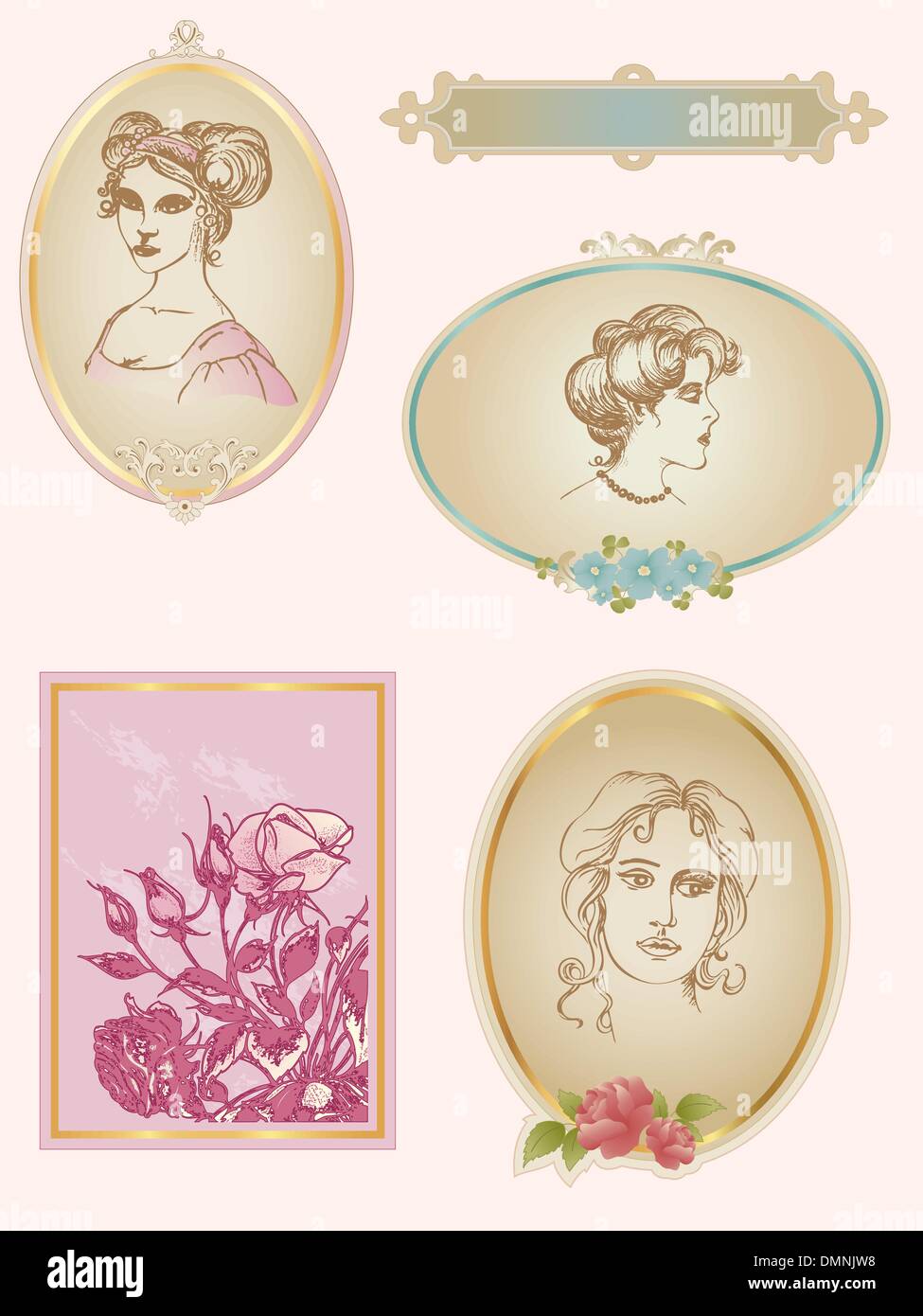 Sticker vintage Stock Vector Images - Alamy