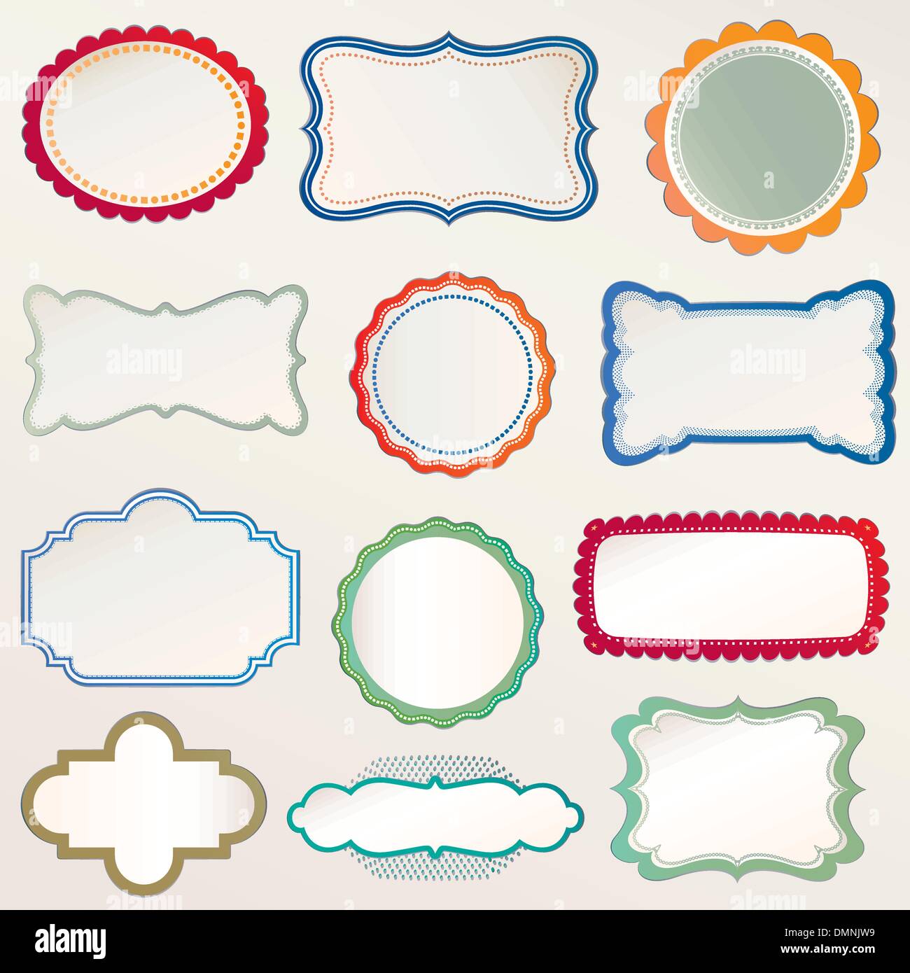 Vector Frame Set ornamental vintage decoration Stock Vector Image & Art ...