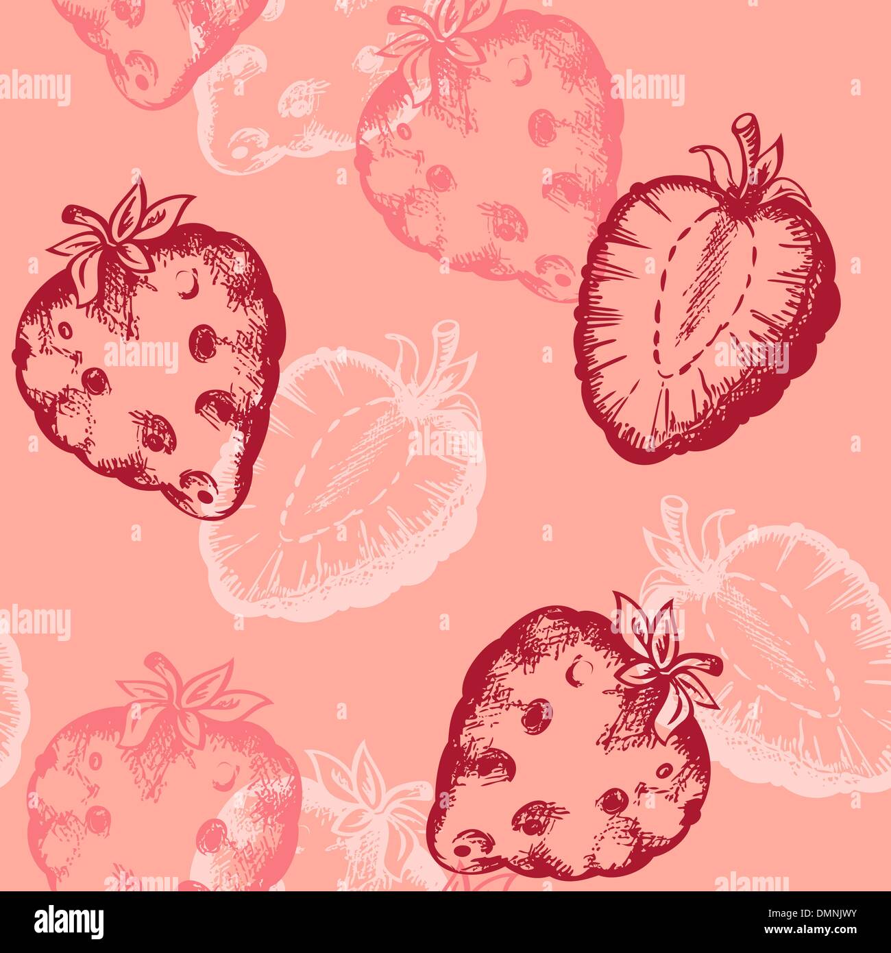 strawberry seamless pattern Stock Vector Image & Art - Alamy