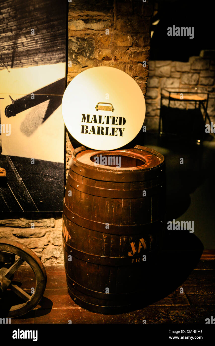 Inside the old factory at Jameson Irish Whiskey Distillery in Dublin ...