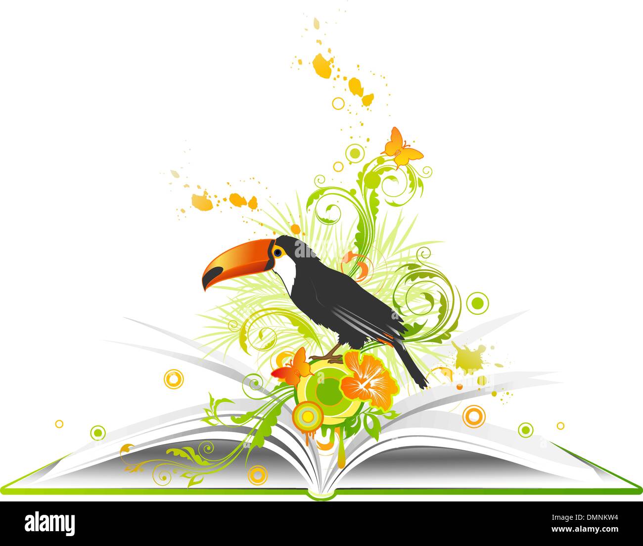 Book garden summer Stock Vector Images - Alamy