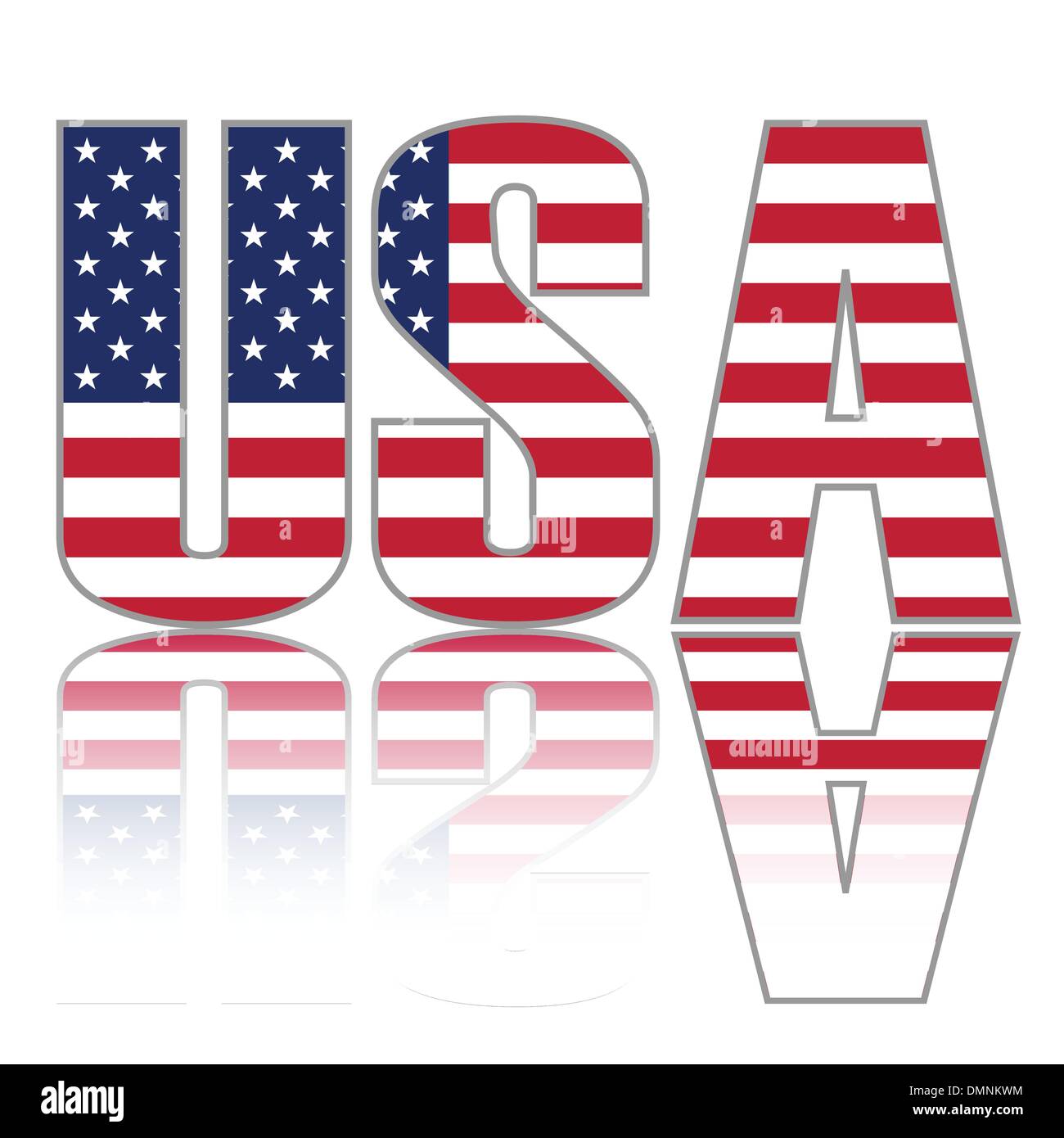 Usa word Stock Vector Images - Alamy