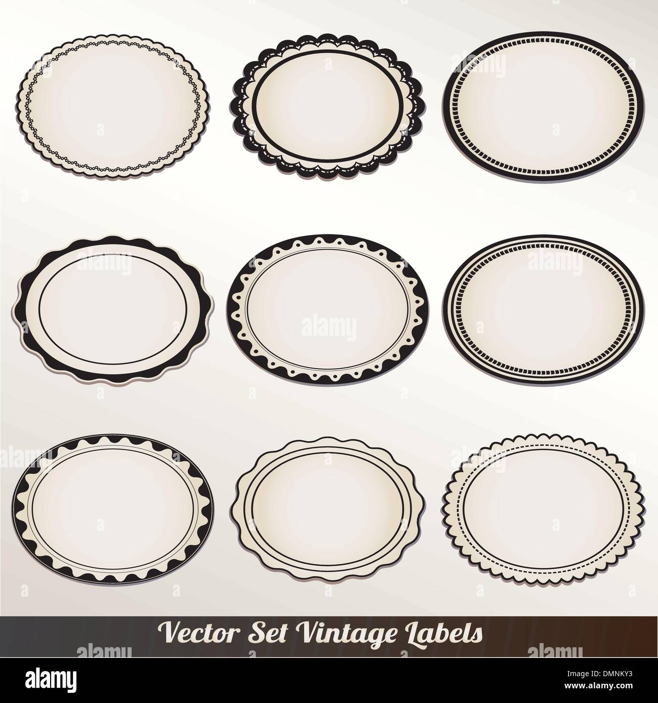 Vector Frame Set ornamental vintage decoration Stock Vector Image & Art ...