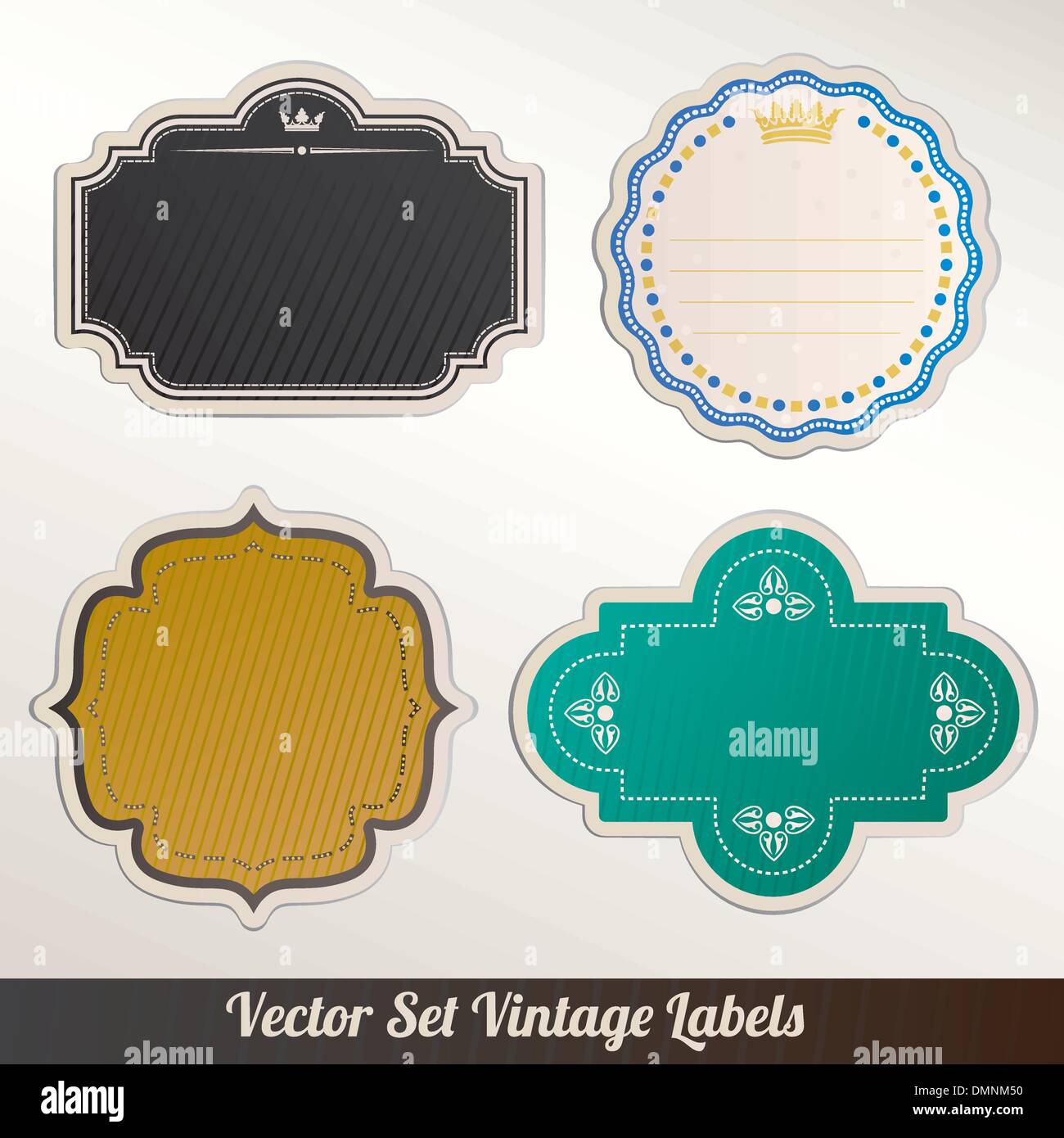 Vector Frame Set ornamental vintage decoration Stock Vector Image & Art ...