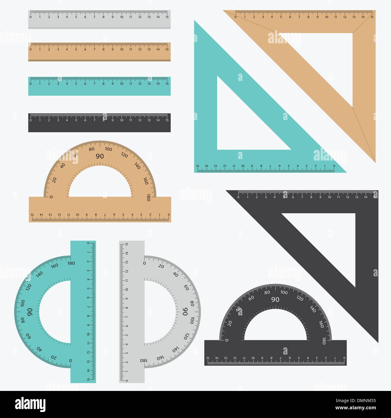 Inch ruler Stock Vector Images - Alamy