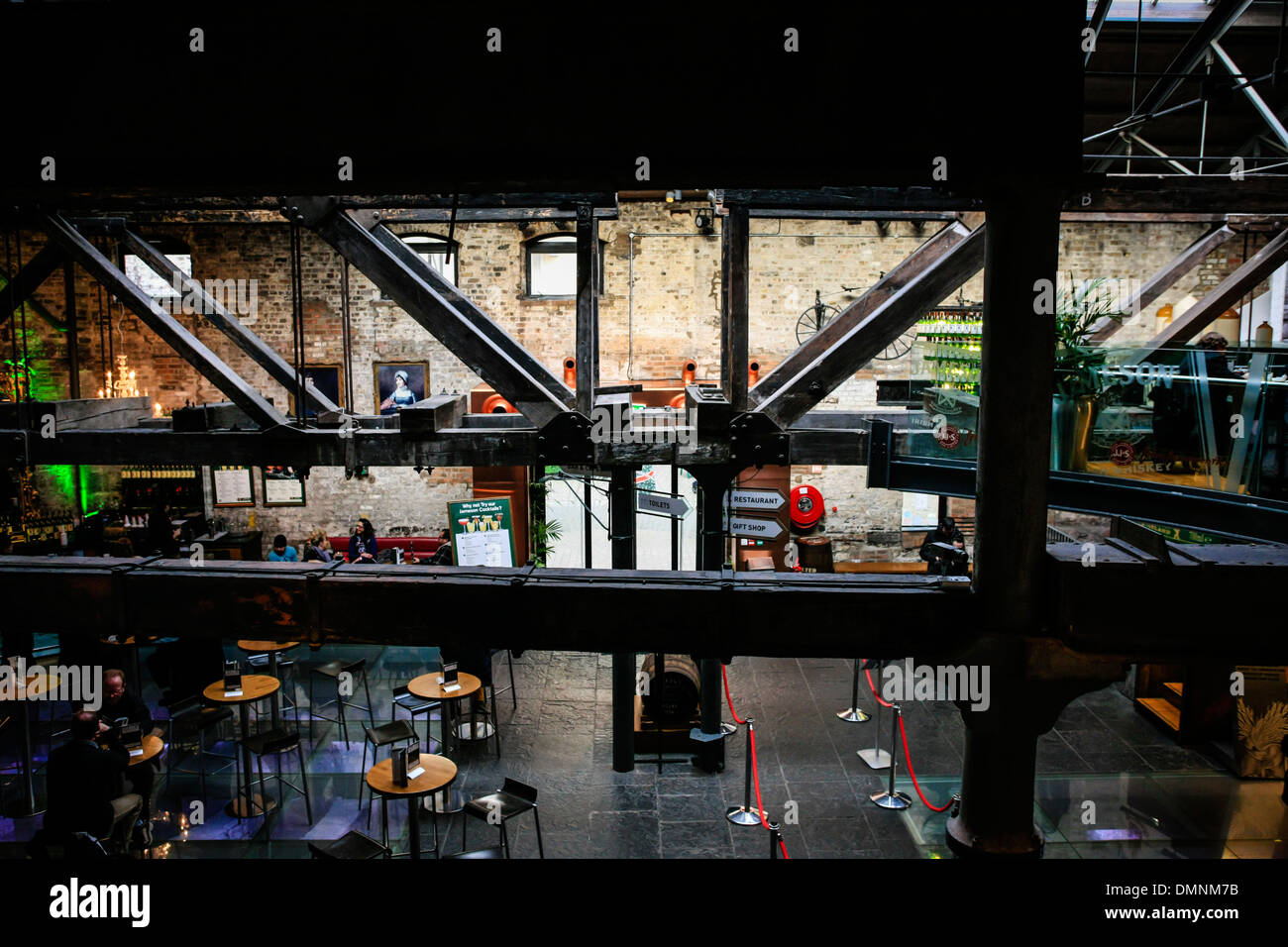 Inside the old factory at Jameson Irish Whiskey Distillery in Dublin ...
