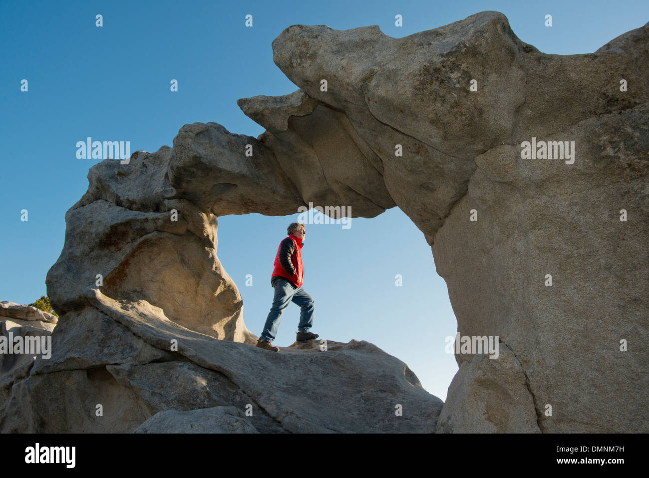 Window Arch, sunrise, City of Rocks National Reserve, Southern Idaho ...