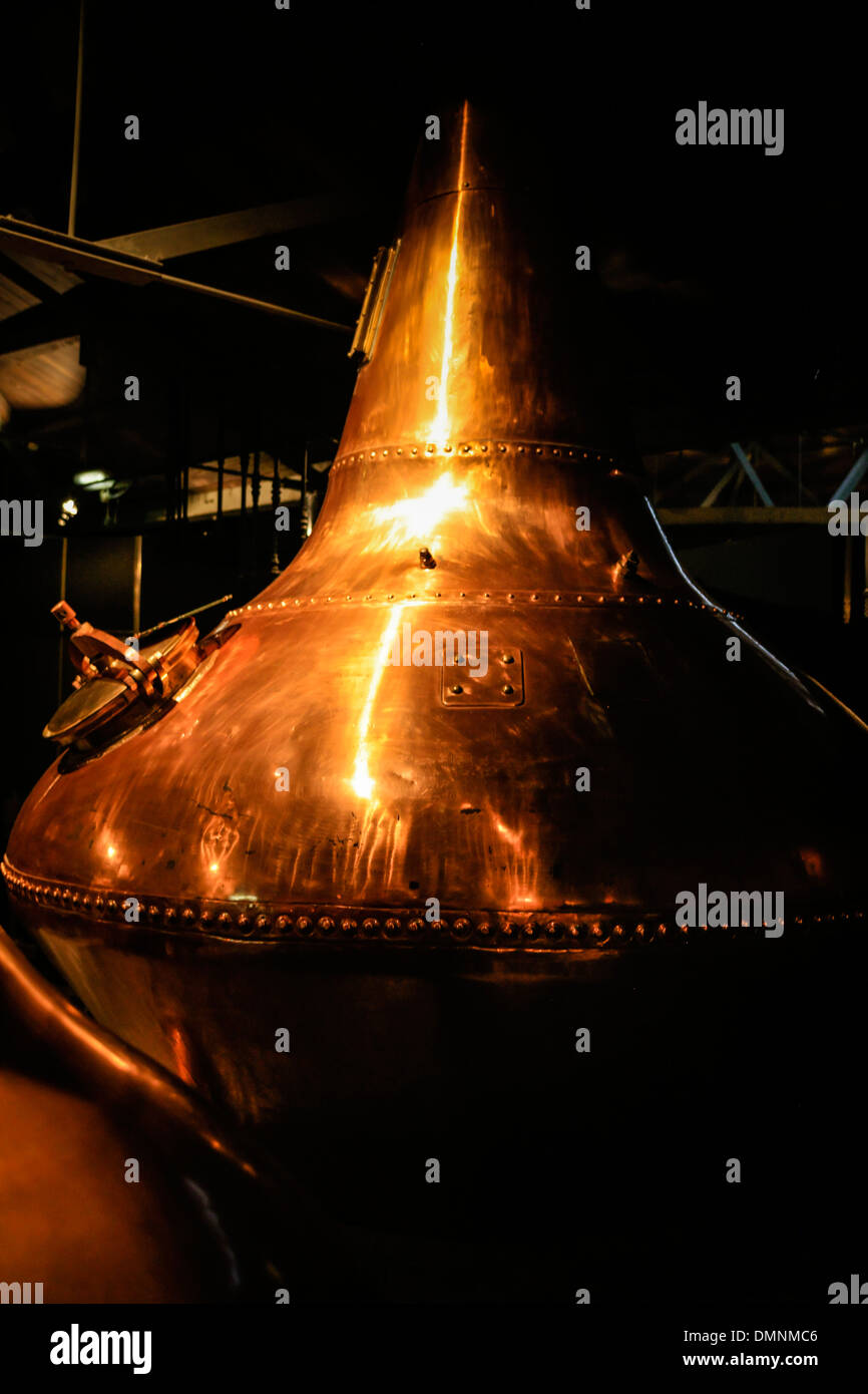 Jameson Irish Whiskey Distillery Copper Stills at their factory in ...