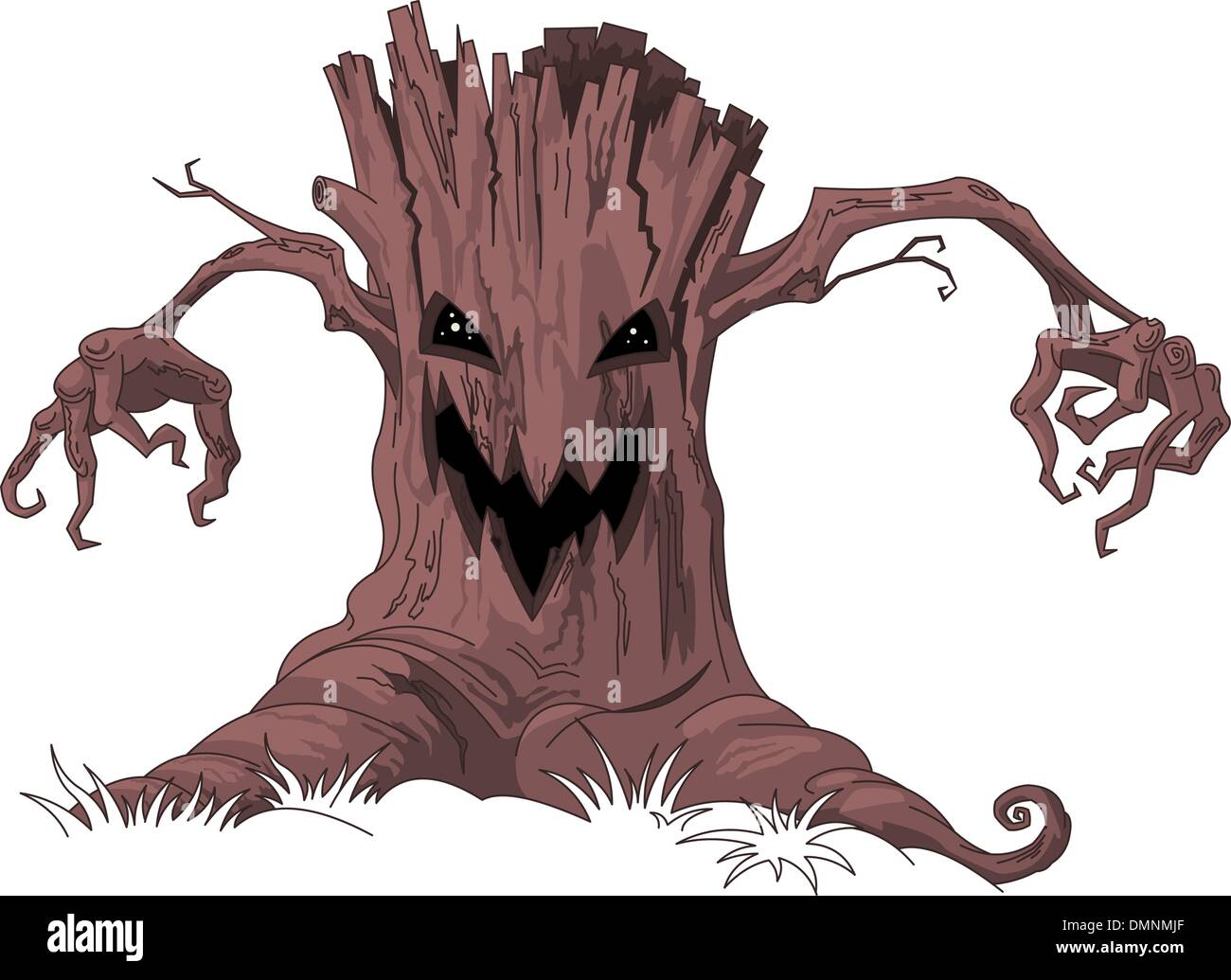 Scary tree vector hi-res stock photography and images - Alamy