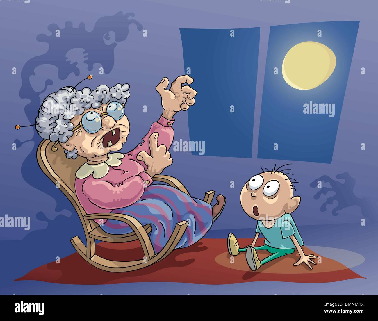 Granny cartoon hi-res stock photography and images - Alamy