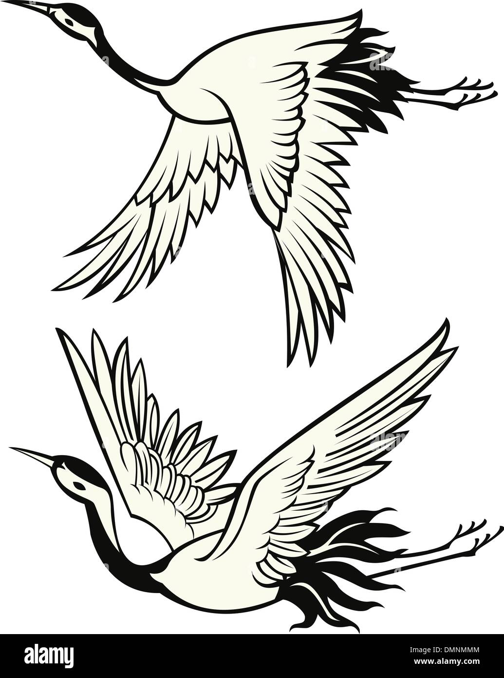 Chinese bird illustration hi-res stock photography and images - Alamy