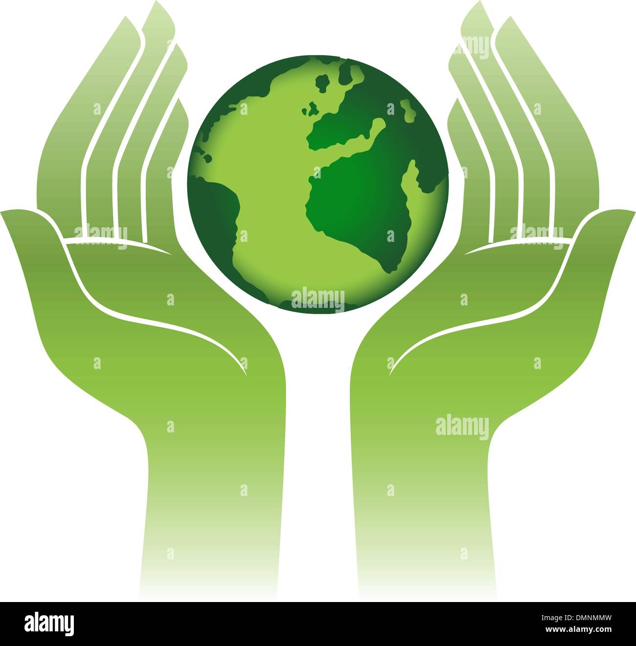 Holding life in hands Stock Vector Images - Alamy